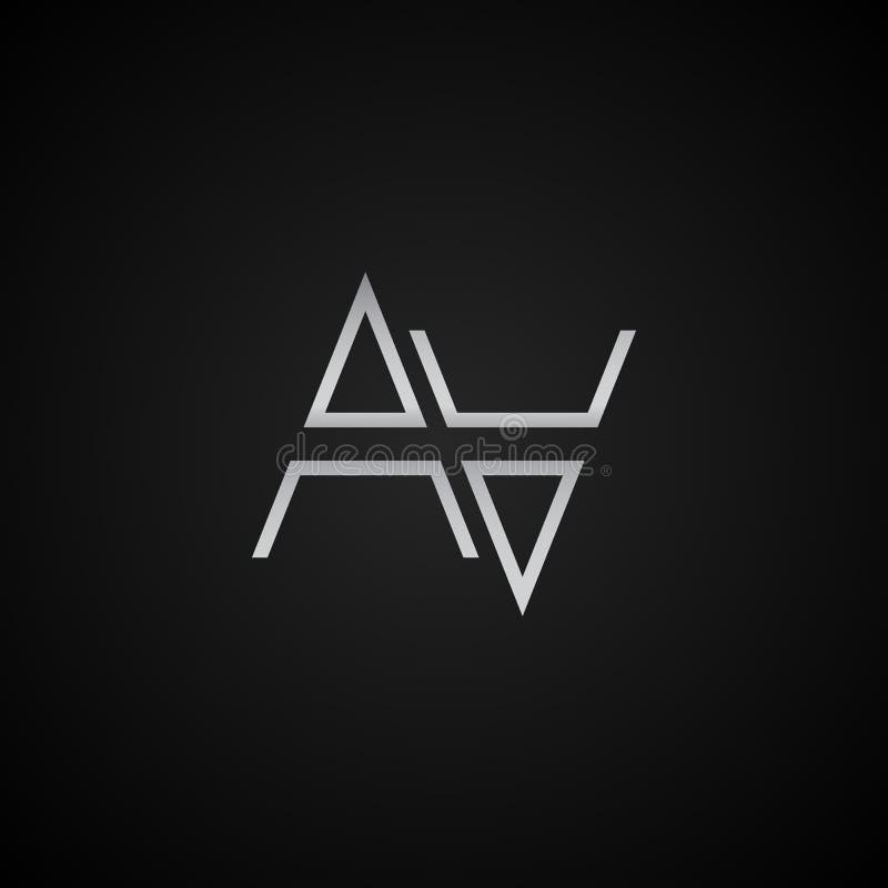 Modern Unique AA Initial Letter Elegant Logo Template Vector Creative ...
