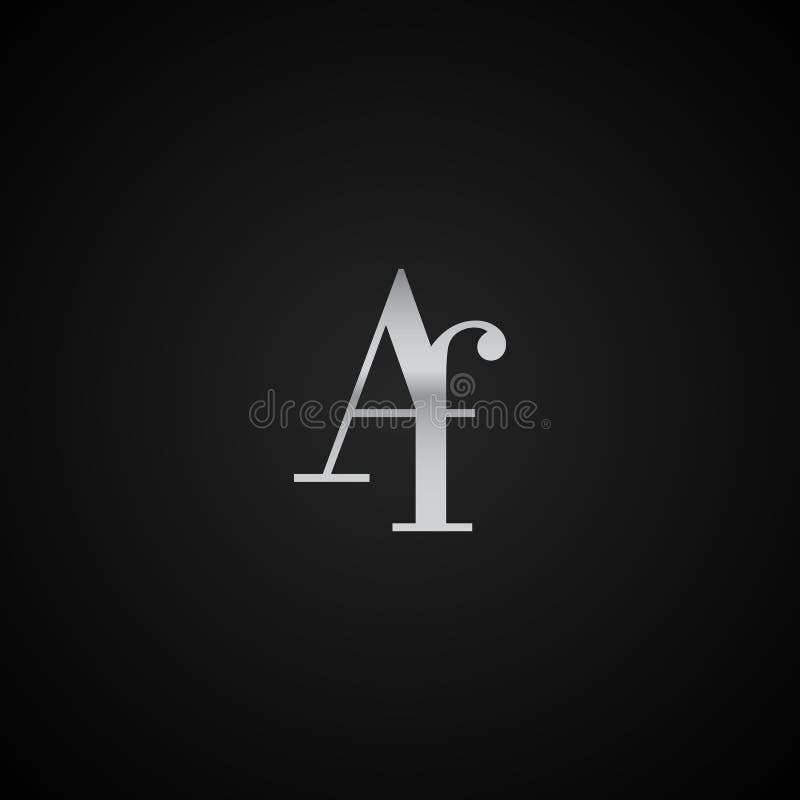 Modern Unique AF Initial Letter Elegant Logo Template Vector Creative ...