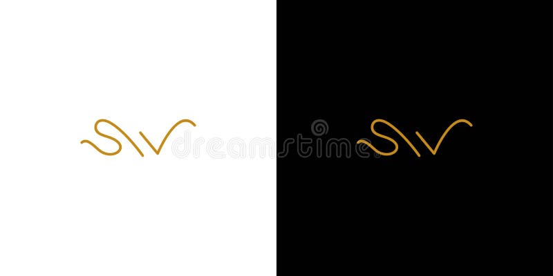 Letter Sw Logo Design Vector,initials Sw Logo Stock Vector ...