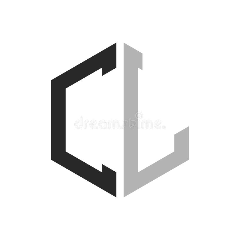 Modern Unique Hexagon Letter CL Logo Design Template. Elegant Initial ...