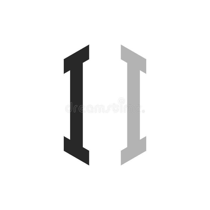 Modern Unique Hexagon Letter II Logo Design Template. Elegant Initial ...