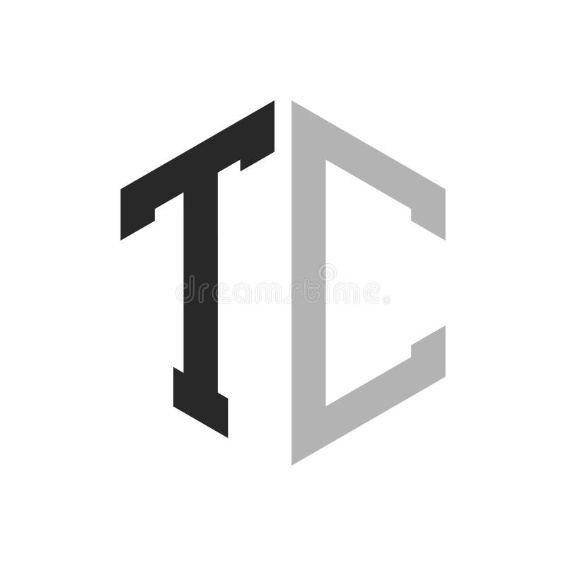 Modern Unique Hexagon Letter TC Logo Design Template. Elegant Initial ...