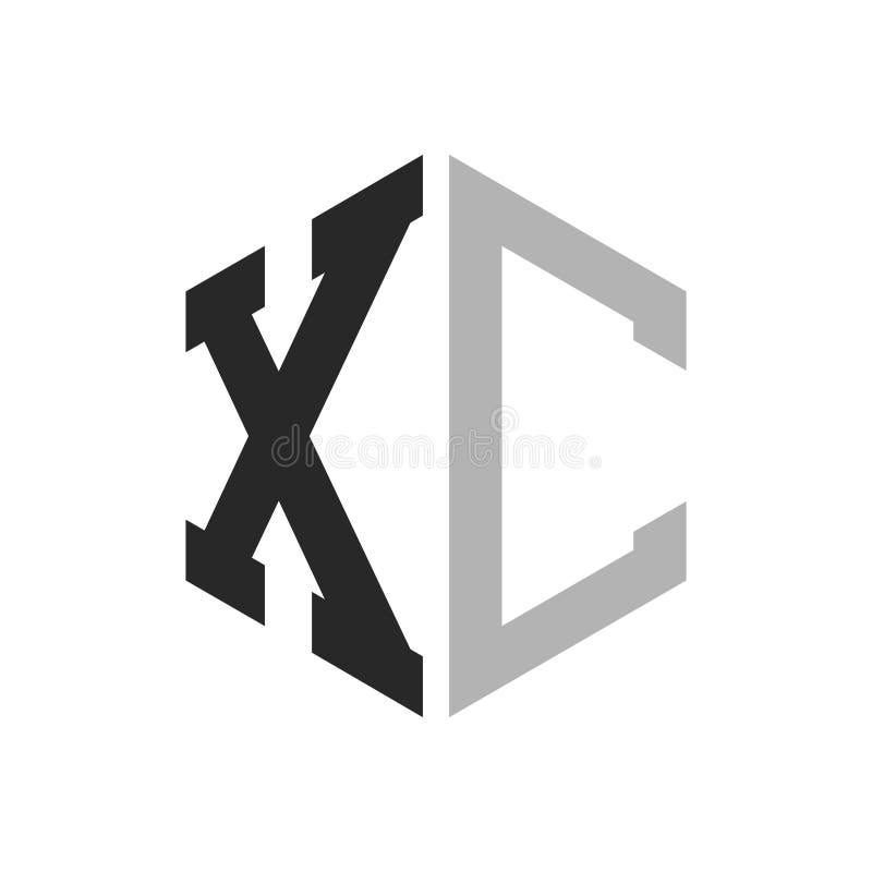 Modern Unique Hexagon Letter XC Logo Design Template. Elegant Initial ...