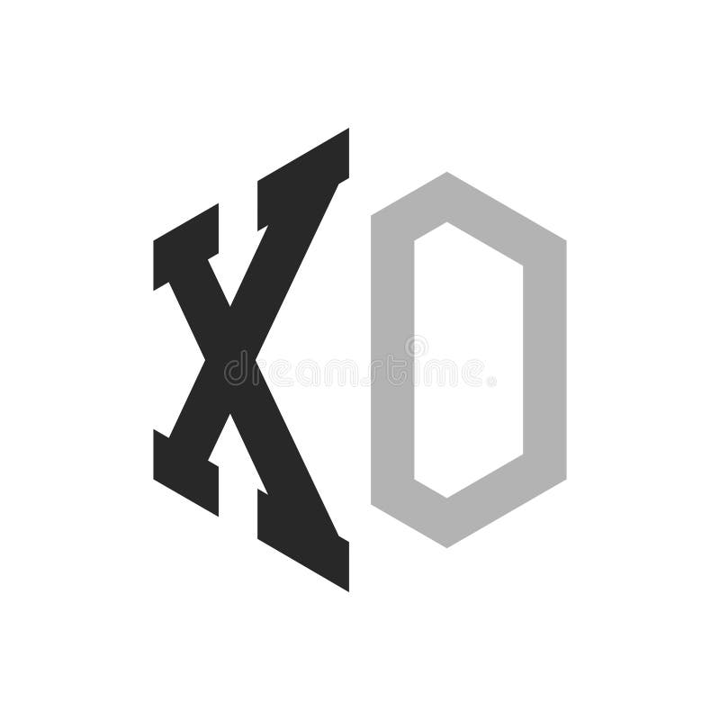 Modern Unique Hexagon Letter XO Logo Design Template. Elegant Initial ...