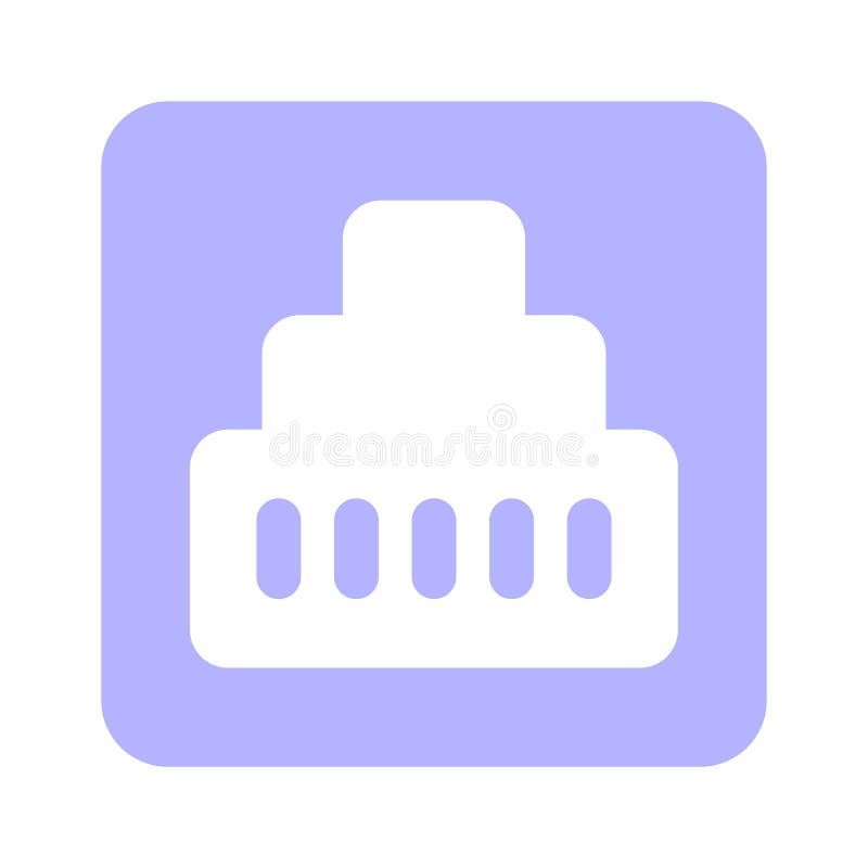 Modern and Unique Icon of Ethernet Port, Editable Vector Stock Vector ...