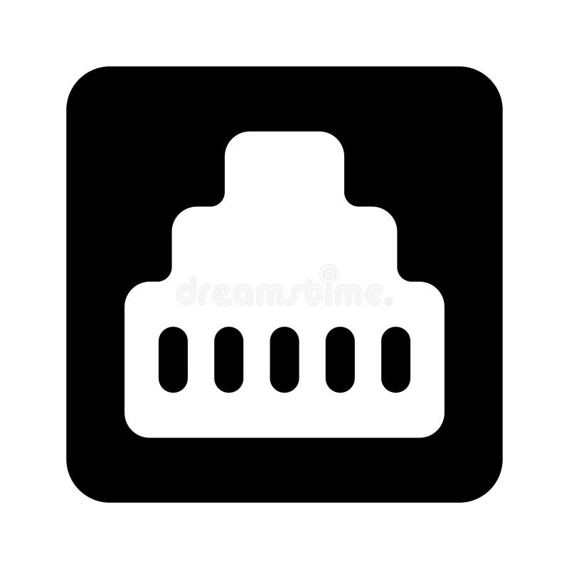 Modern and Unique Icon of Ethernet Port, Editable Vector Stock Vector ...