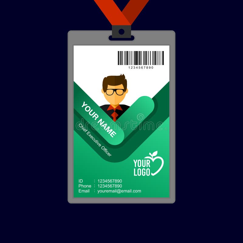 Unique Identity Card Design Template Collection. Editorial Stock Photo ...