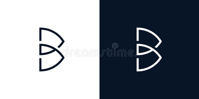 Modern and Unique B Logo Design Stock Vector - Illustration of internet ...