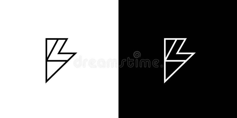 Modern and Unique BL Logo Design Stock Vector - Illustration of ...
