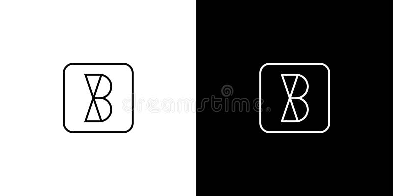 Modern and Unique B Logo Design Stock Vector - Illustration of brand ...