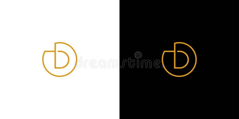 Modern and Sophisticated Letter D Initials Logo Design Stock Vector ...