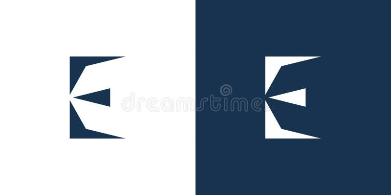 Modern and Unique E Logo Design Stock Vector - Illustration of business ...