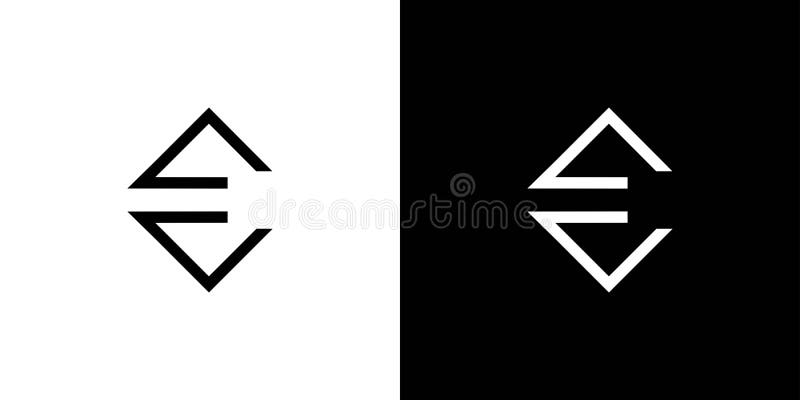 Modern and Unique E Logo Design Stock Vector - Illustration of logotype ...