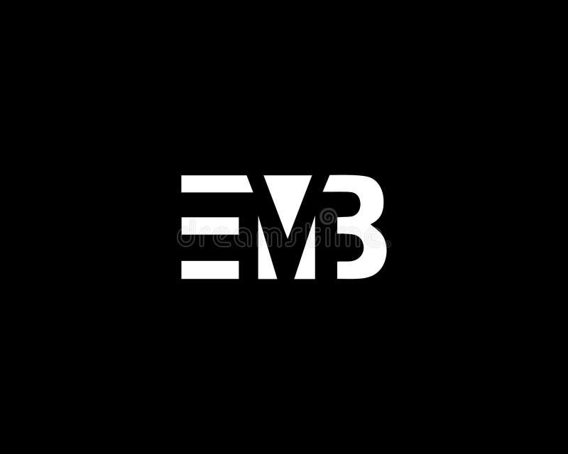 Modern Unique Letter EMB Logo Design Stock Vector - Illustration of ...