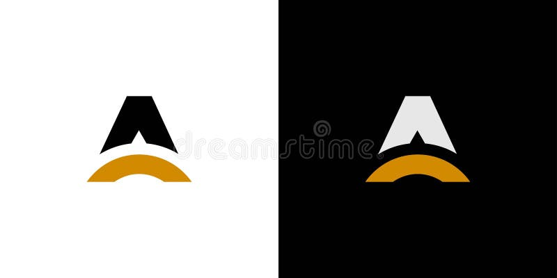 Modern and Unique a Logo Design Stock Illustration - Illustration of ...