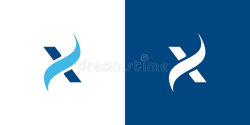 Modern and Unique X Logo Design Stock Vector - Illustration of finance ...