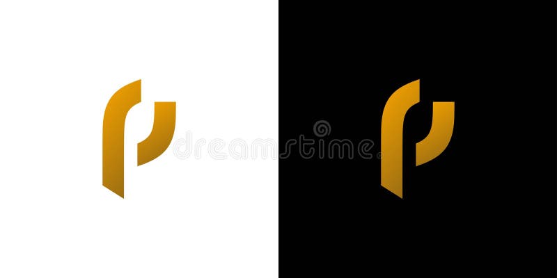 .Modern and Unique Letter P Initials Logo Design with an Attractive ...