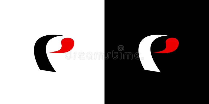 Modern and Unique P Logo Design Stock Vector - Illustration of letter ...