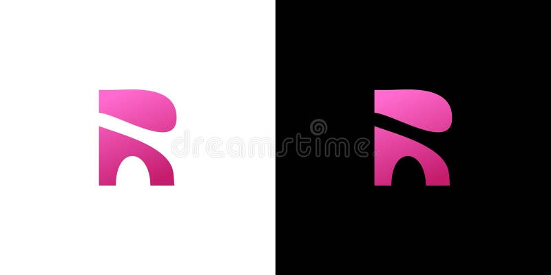 Modern and Sophisticated Letter R Initials Logo Design Stock Vector ...