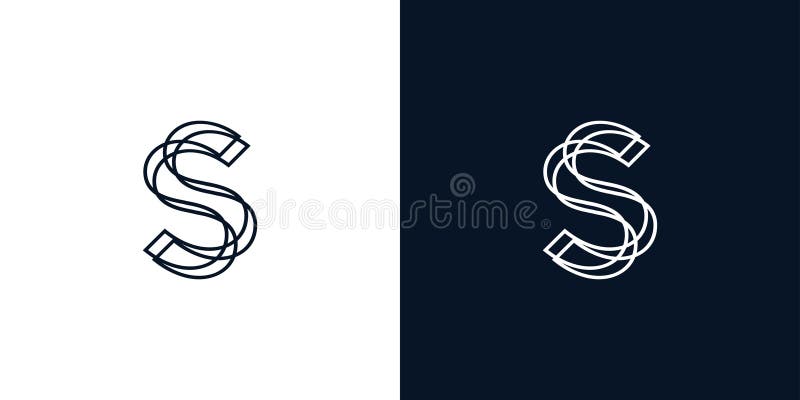 Modern and Unique S Logo Design Stock Vector - Illustration of abstract ...