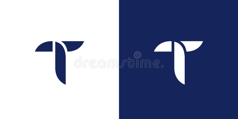 Modern and Unique T Logo Design Stock Vector - Illustration of initial ...