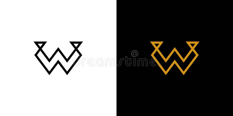 Modern and Unique W Logo Design Stock Vector - Illustration of design ...