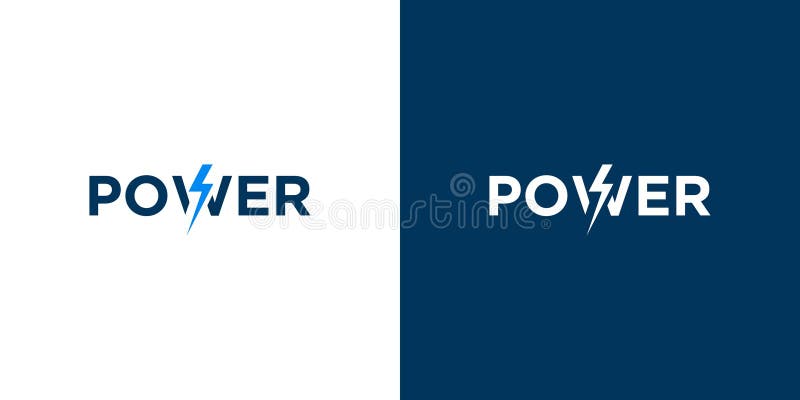 Unique and Powerful Accu Power Logo Design Stock Illustration ...
