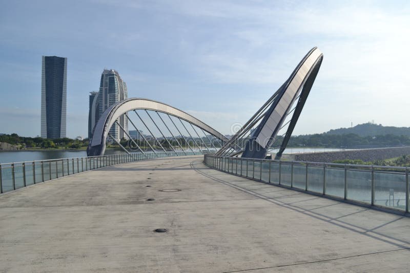 Modern Unique Structure Bridge Design, One-of-a-kind Design Stock Image ...