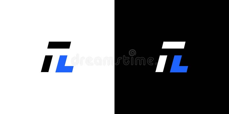 Unique Tl Initials Logo Design Stock Vector - Illustration of ...