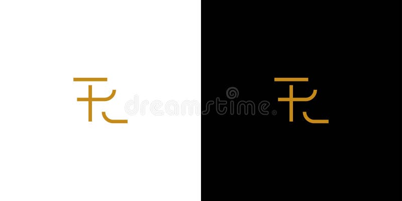 Unique TR Letter Initials Logo Design Stock Vector - Illustration of ...