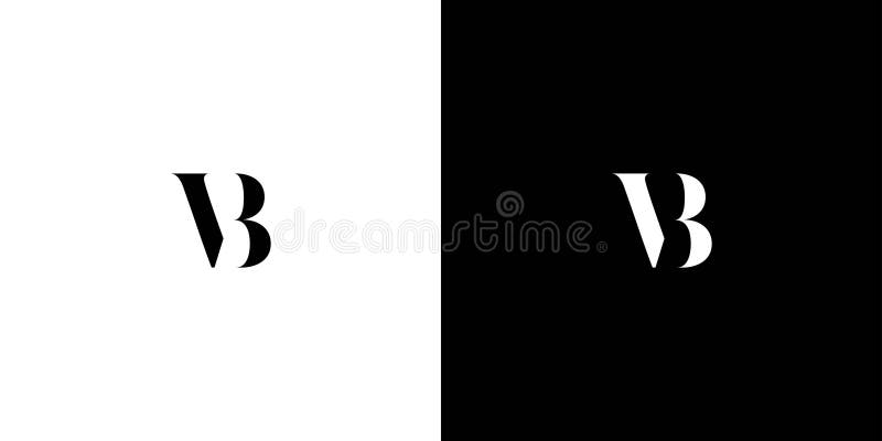 Modern and Unique VB Letter Initial Monogram Logo Design Stock Vector ...