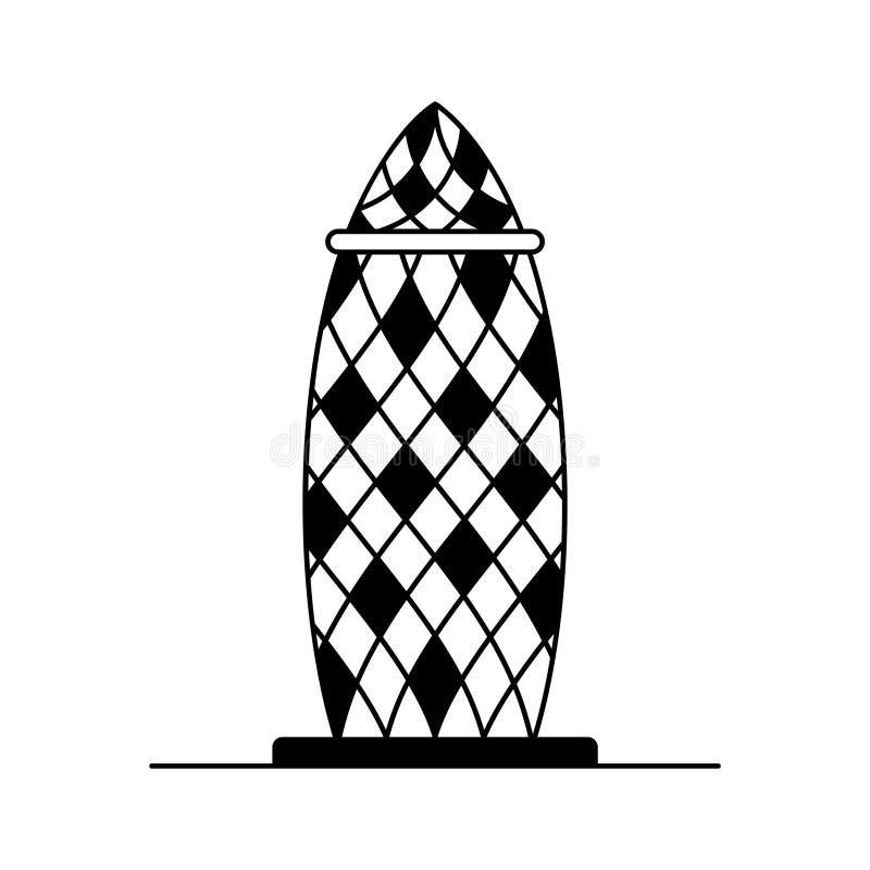 The Gherkin stock vector. Illustration of icon, vector - 331463016