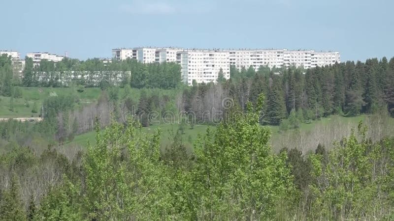 Panorama of the Ural City of Berezniki. Stock Video - Video of hostage ...