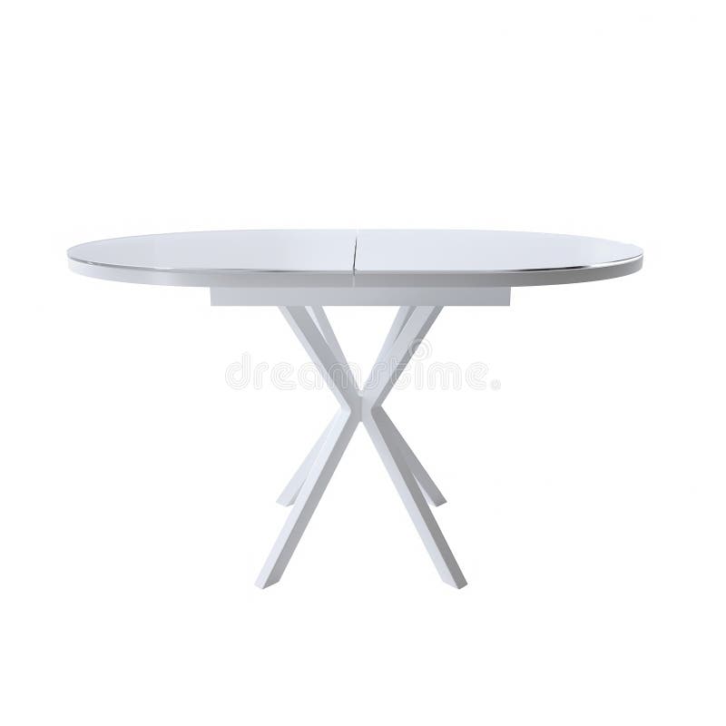 Modern Urban Contemporary Isolated White Table Stock Illustration ...