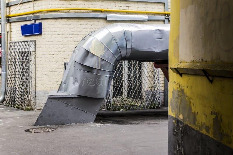 Large Exhaust Pipe of a Military Vehicle. Stock Photo - Image of ...