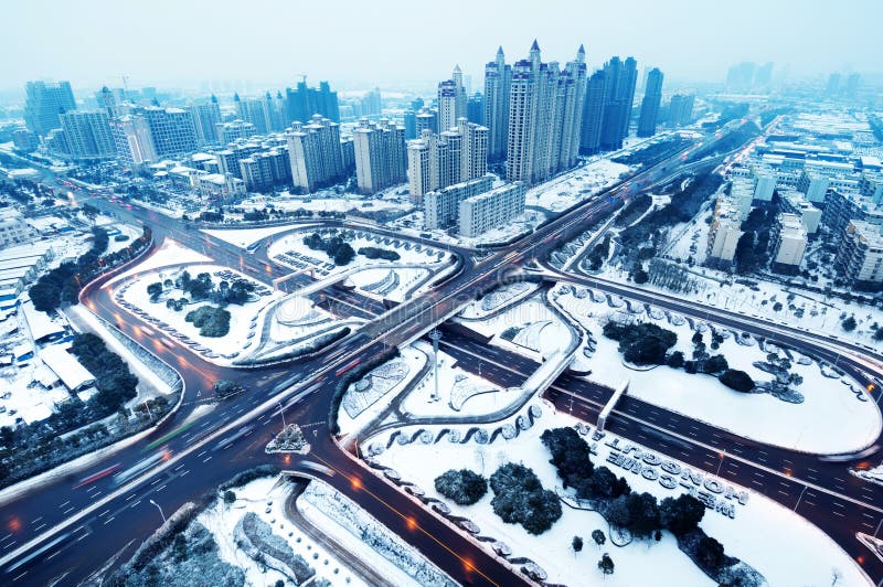 Modern urban freeway stock image. Image of energy, curves - 29115735