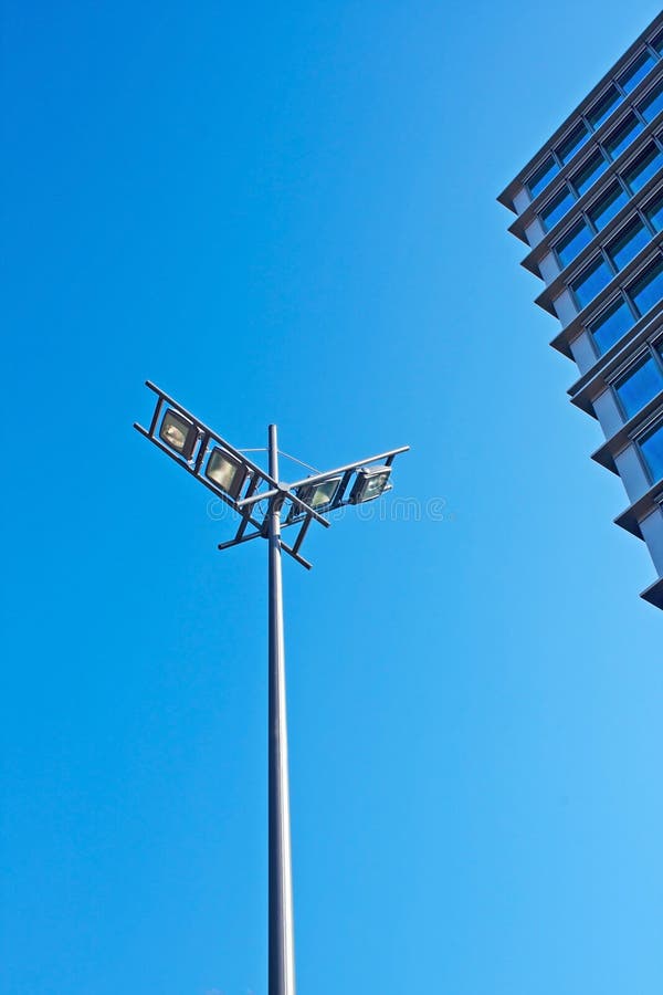 Modern urban lamp stock photo. Image of high, modern - 18322688