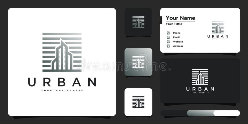 Modern Urban Logo Design. Premium Vector Stock Illustration ...