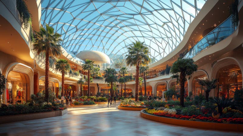 Modern Urban Space Featuring Vertical Gardens and Renewable Energy ...