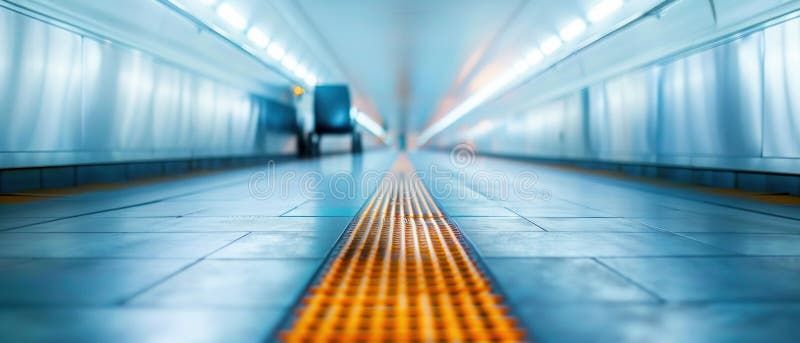 Modern Urban Walkways and Transportation Paths. Generative Ai Stock ...