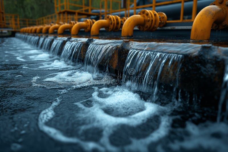 Modern Urban Wastewater Treatment Plant. Cold Transparent Water Stock ... Modern Urban Wastewater Treatment Plant. Cold Transparent Water Stock ...