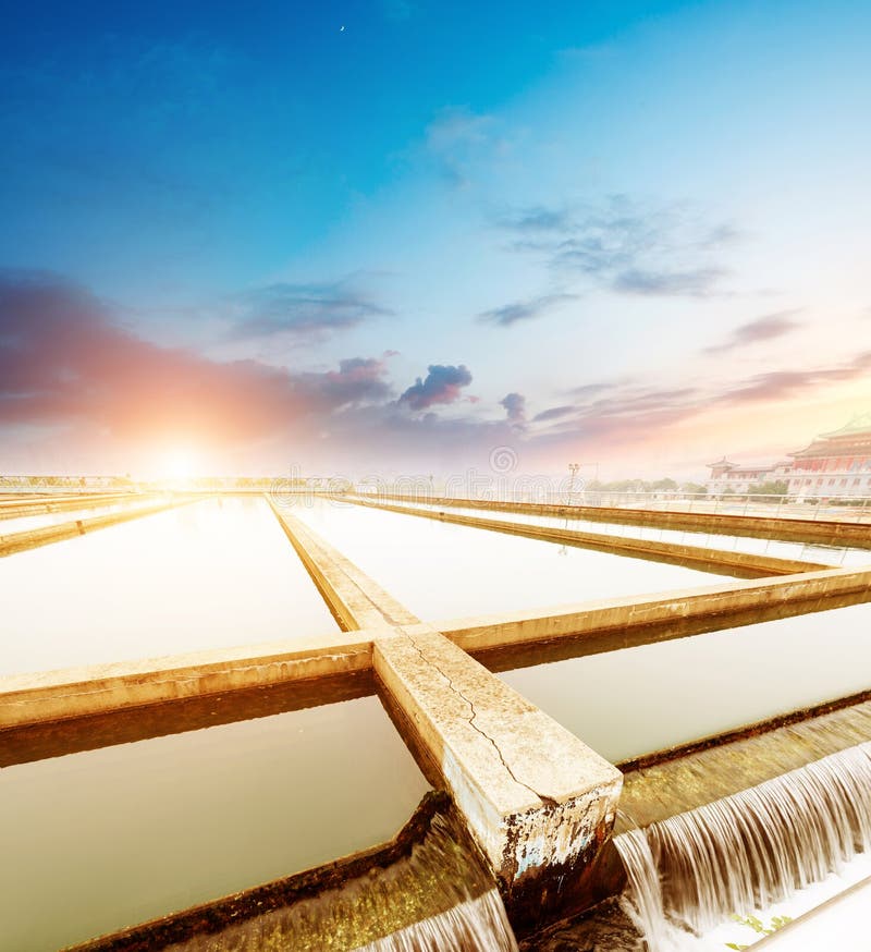 Modern Urban Wastewater Treatment Plant Stock Image - Image of ... Modern Urban Wastewater Treatment Plant Stock Image - Image of ...