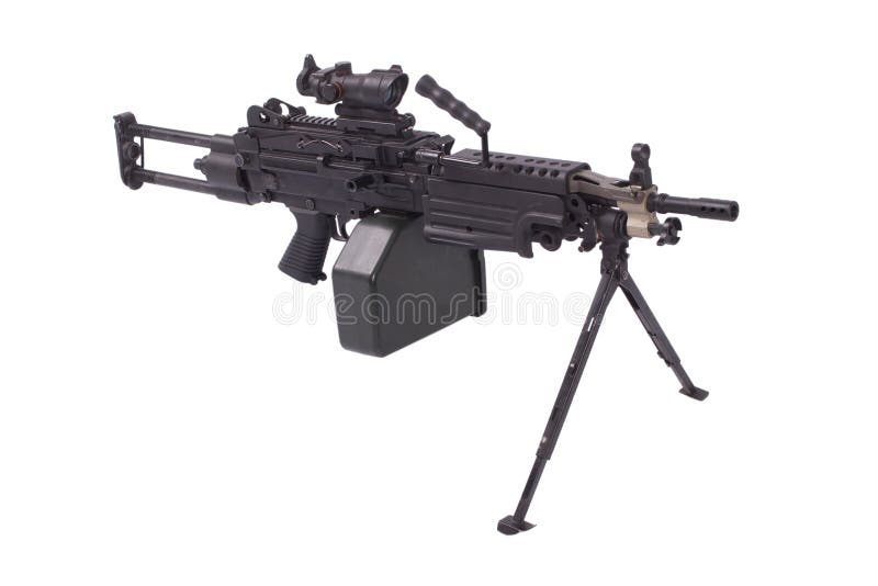 Modern us army machine gun stock photo. Image of strike - 36892808