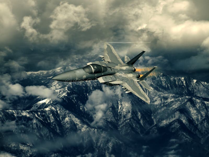 Modern US fighter plane stock illustration. Illustration of fast - 80012229