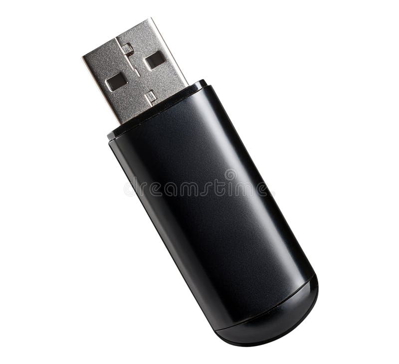 Flash Memory USB Drive Isolated on Transparent Background Stock Image ...