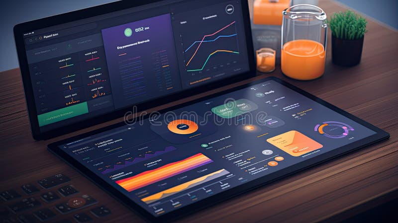 Modern User Interface Design Template. Financial Management Concept ...