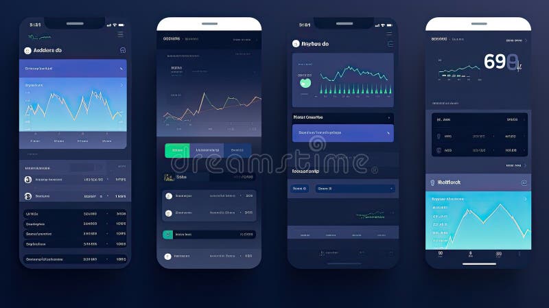 Modern User Interface Design Template. Financial Management Concept ...