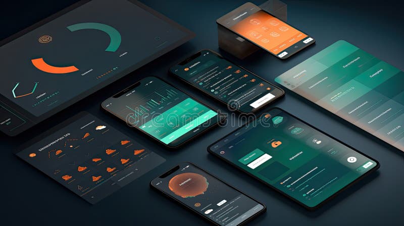 Modern User Interface Design Template. Financial Management Concept ...