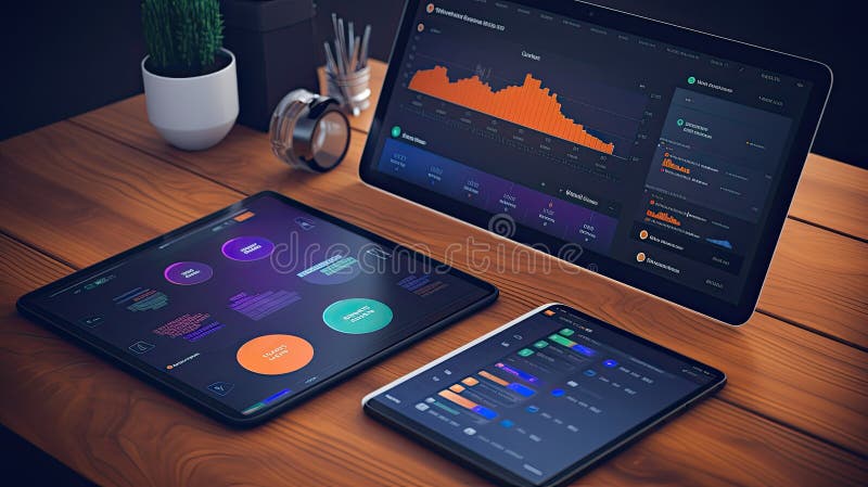 Modern User Interface Design Template. Financial Management Concept ...