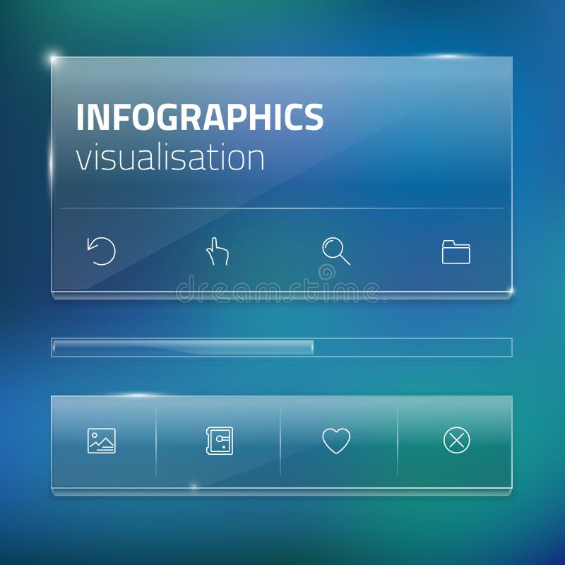 Modern User Interface Screen Button Template for Stock Vector ...